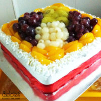 2 Tier Fruit Cake-3.5 kg - Dpsainiflorist